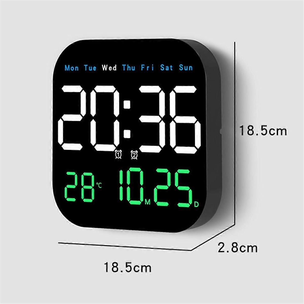 Digital Wall Clocks Temperature Date Week Dispaly Electronic Table ...