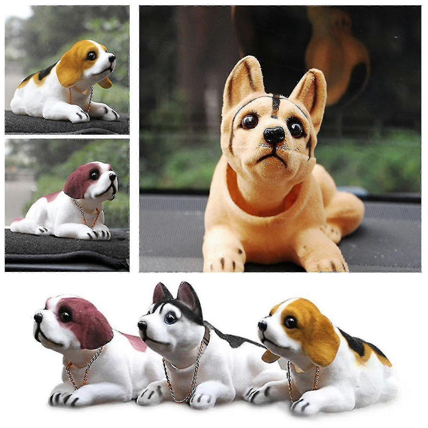 Nickande Valp Leksaker Skakande Huvud Hund Prydnad Bil Instrumentbräda ...