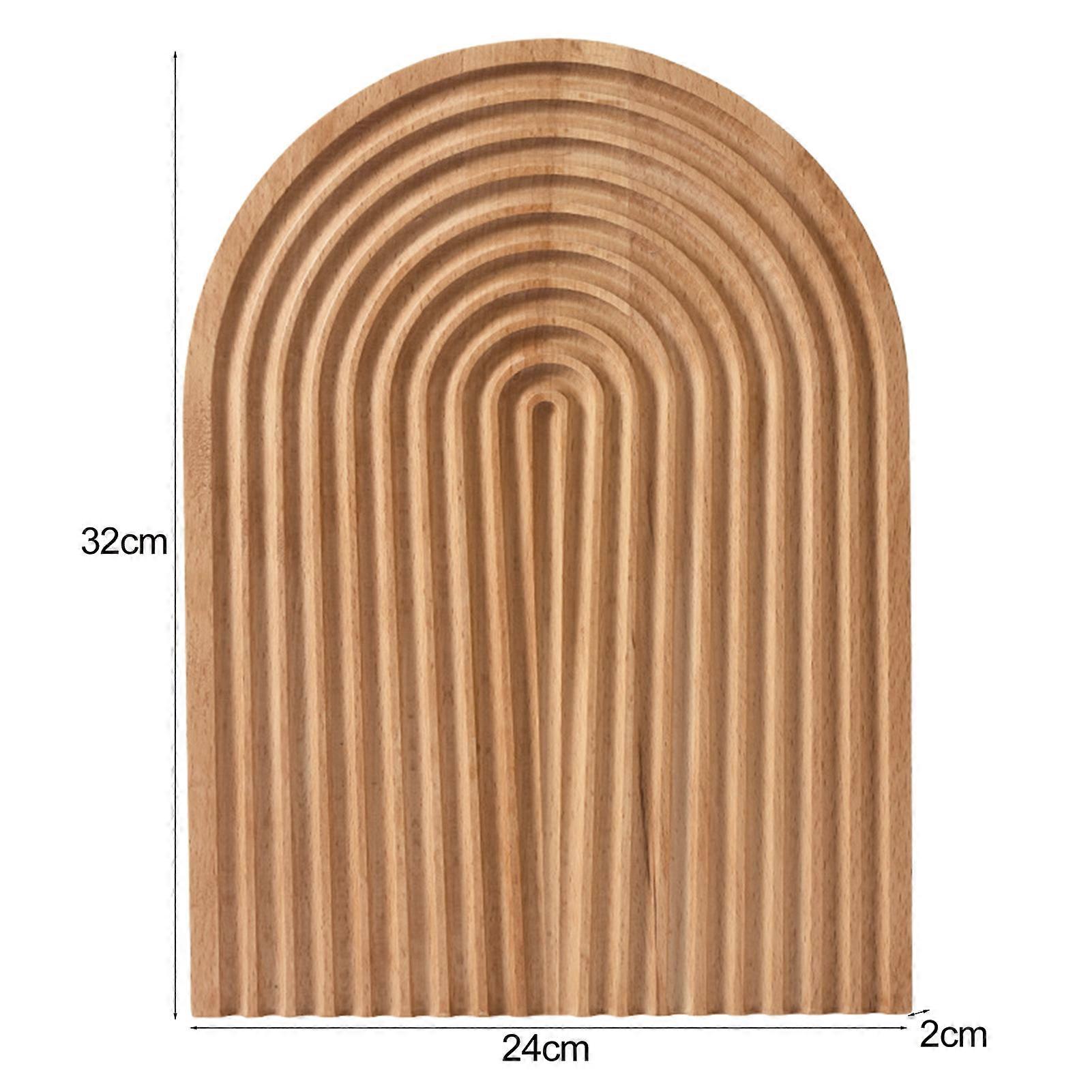 Serving Tray Wave Arched Shape Multi-functional Grooved Breakfast Lunch ...
