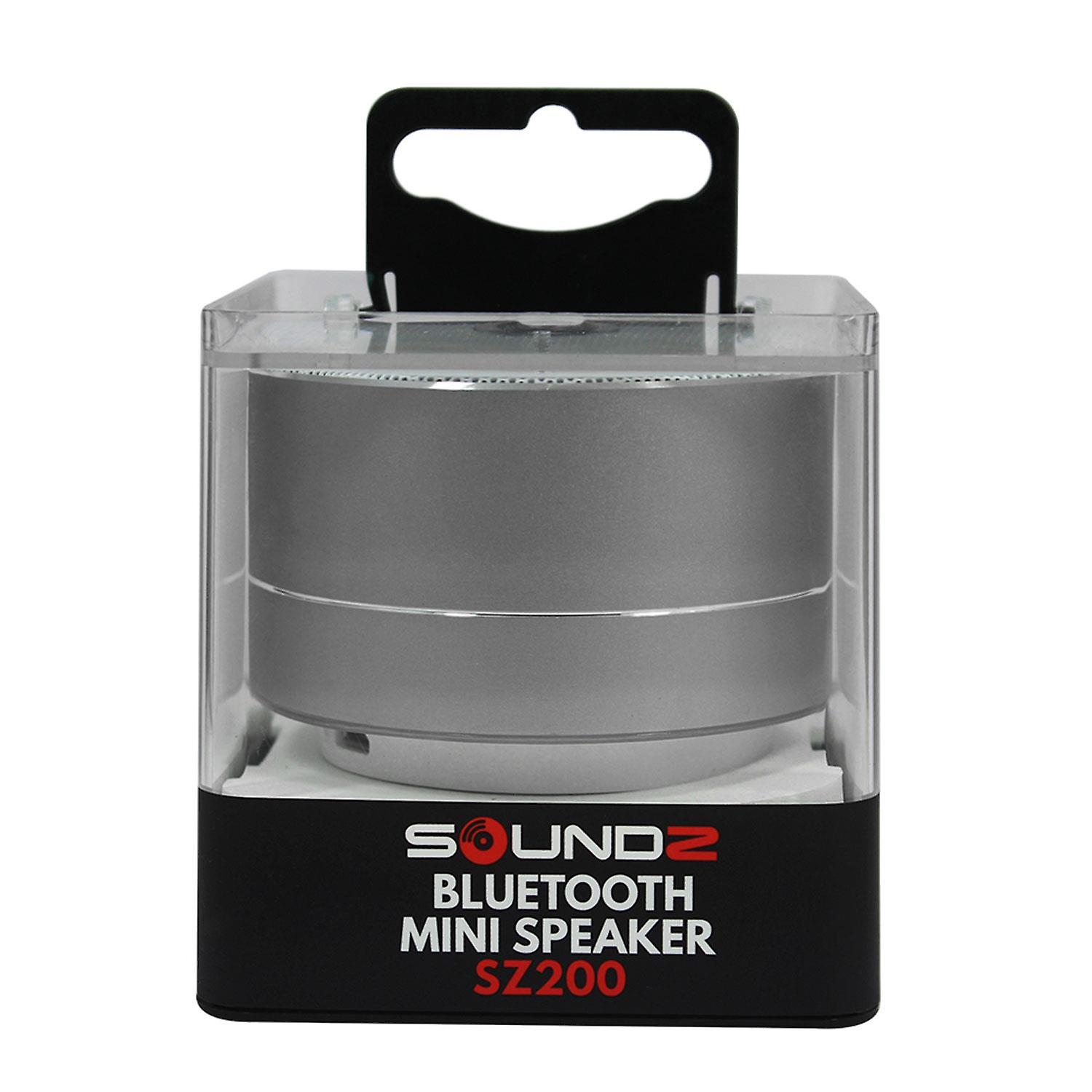 Soundz Bluetooth 3W Aux Port Mini Speaker SZ200SG - Space Grey | Fruugo UK