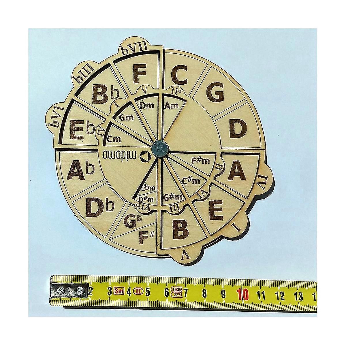 Wooden Melody Tool, Circle Of Fifths For Musicians, To Readily Find ...