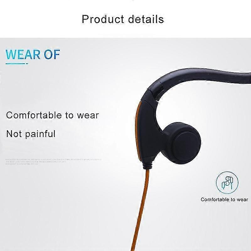 Rear Hanging Wire-controlled Bone Conduction Outdoor Sports Headphone ...