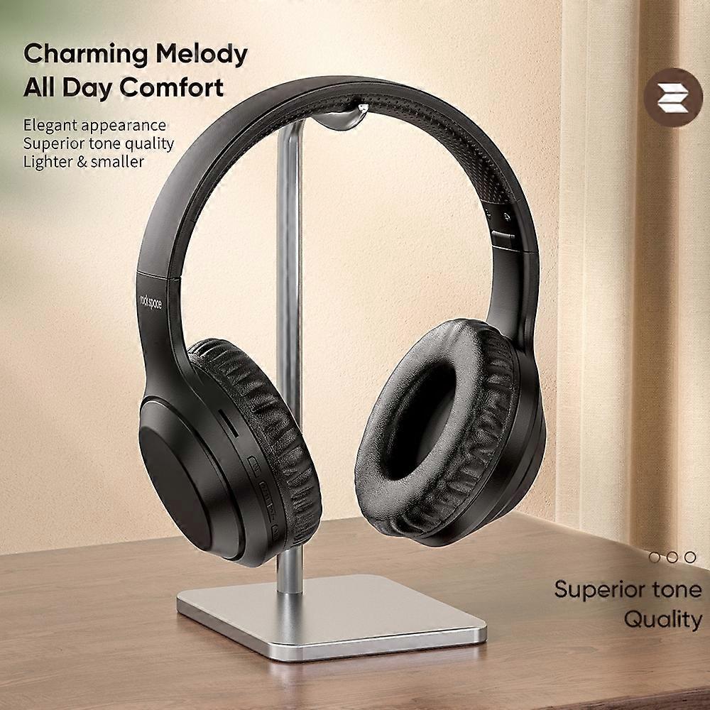 ROCK Space O2 HiFi Bluetooth 5.0 Wireless Headset with Mic, Support TF ...