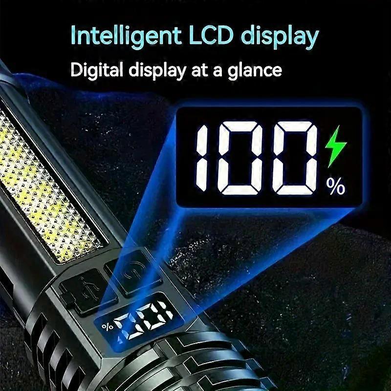 High Power Rechargeable Led Flashlight Very Strong Led Flashlight ...
