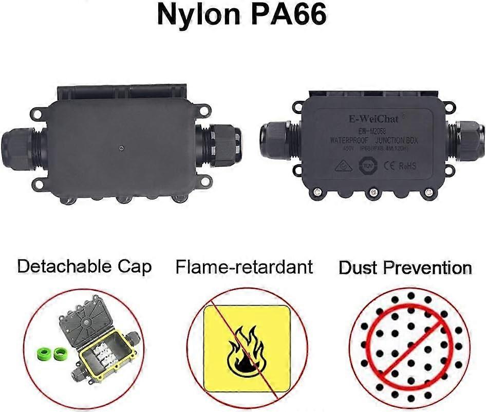 Low Voltage Wire Connectors IP68 External Electrical Junction Box M20 5 ...