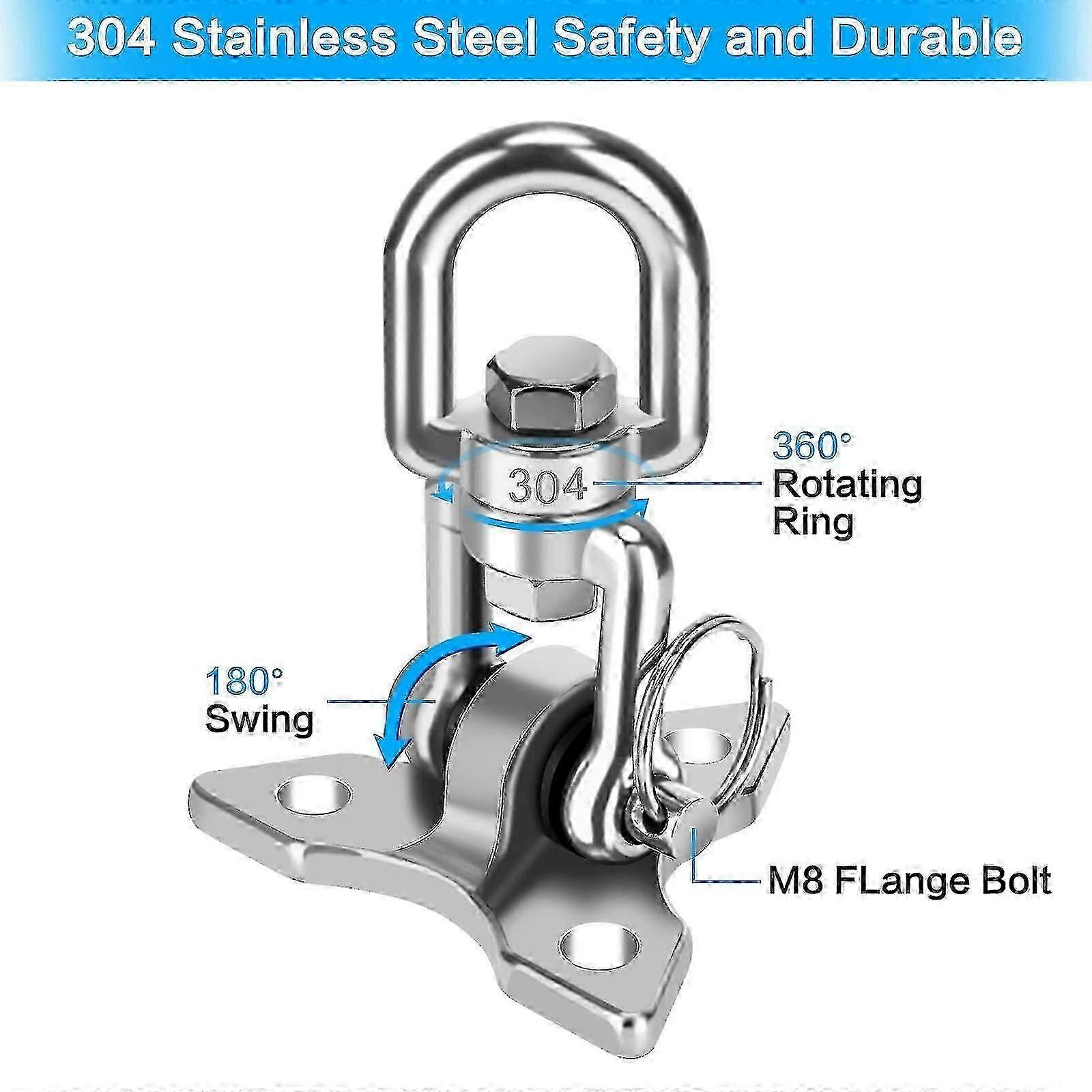 Ceiling Hook Hanging Chair 360 Swivel Hook, Stainless Steel Outdoor ...