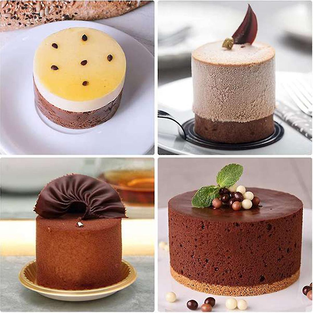 Stainless Steel Mousse Rings - Set Of 10 Round Biscuit Cutter Cake Mold ...