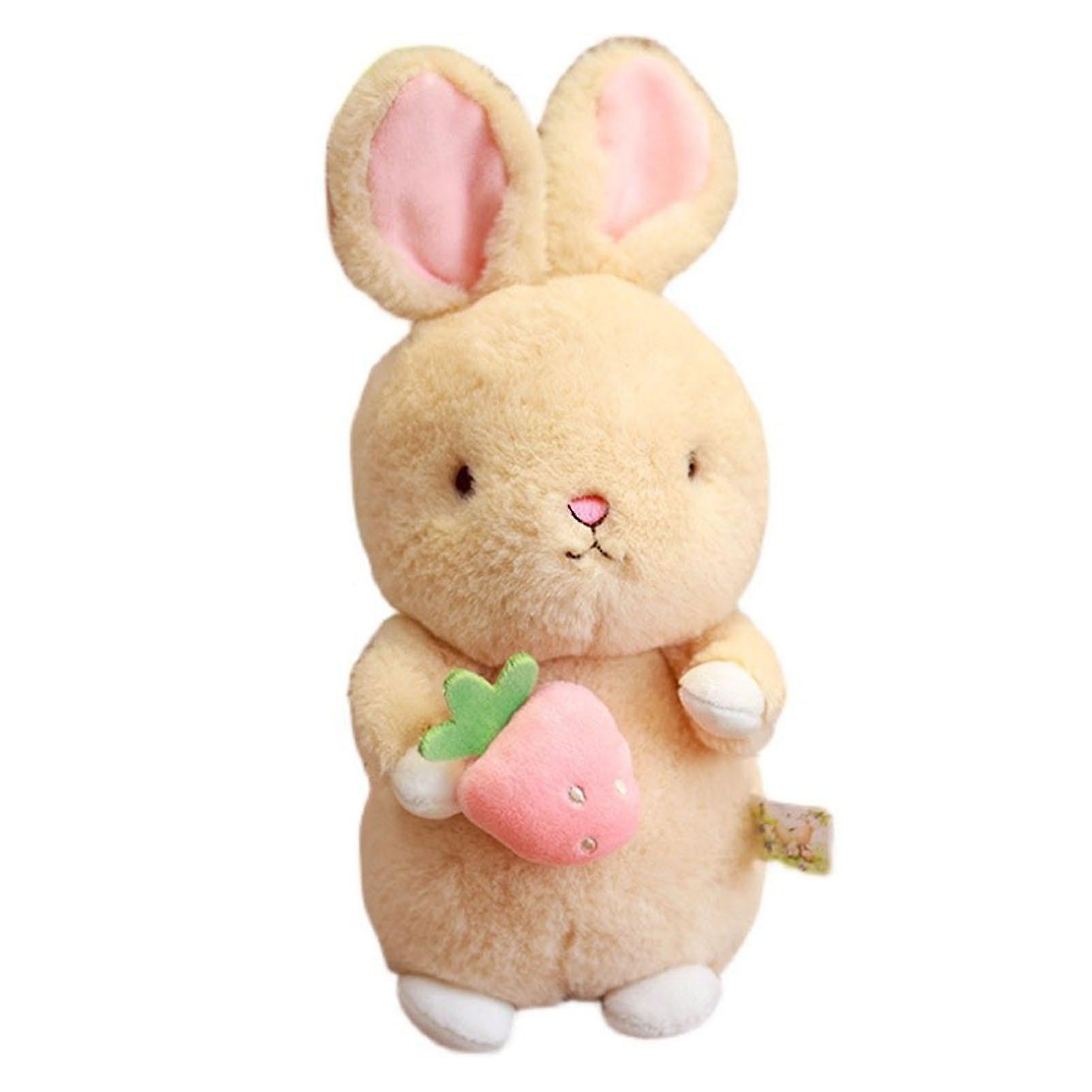 Little White Rabbit Plush Doll Holding Carrot Star To Soothe Rabbit ...
