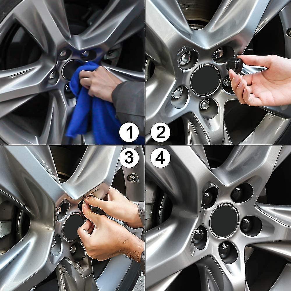 20 Pcs 19mm Wheel Nut Cap,wheel Bolt Nut Caps Covers,hexagonal Tire Nut ...