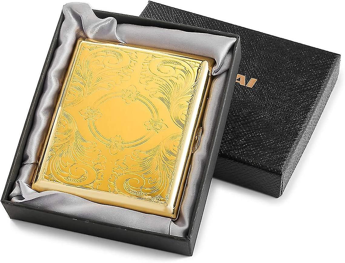 Gold Cigarette Case, Metal Cigarette Box, Cigarette Case Cigarette Case ...