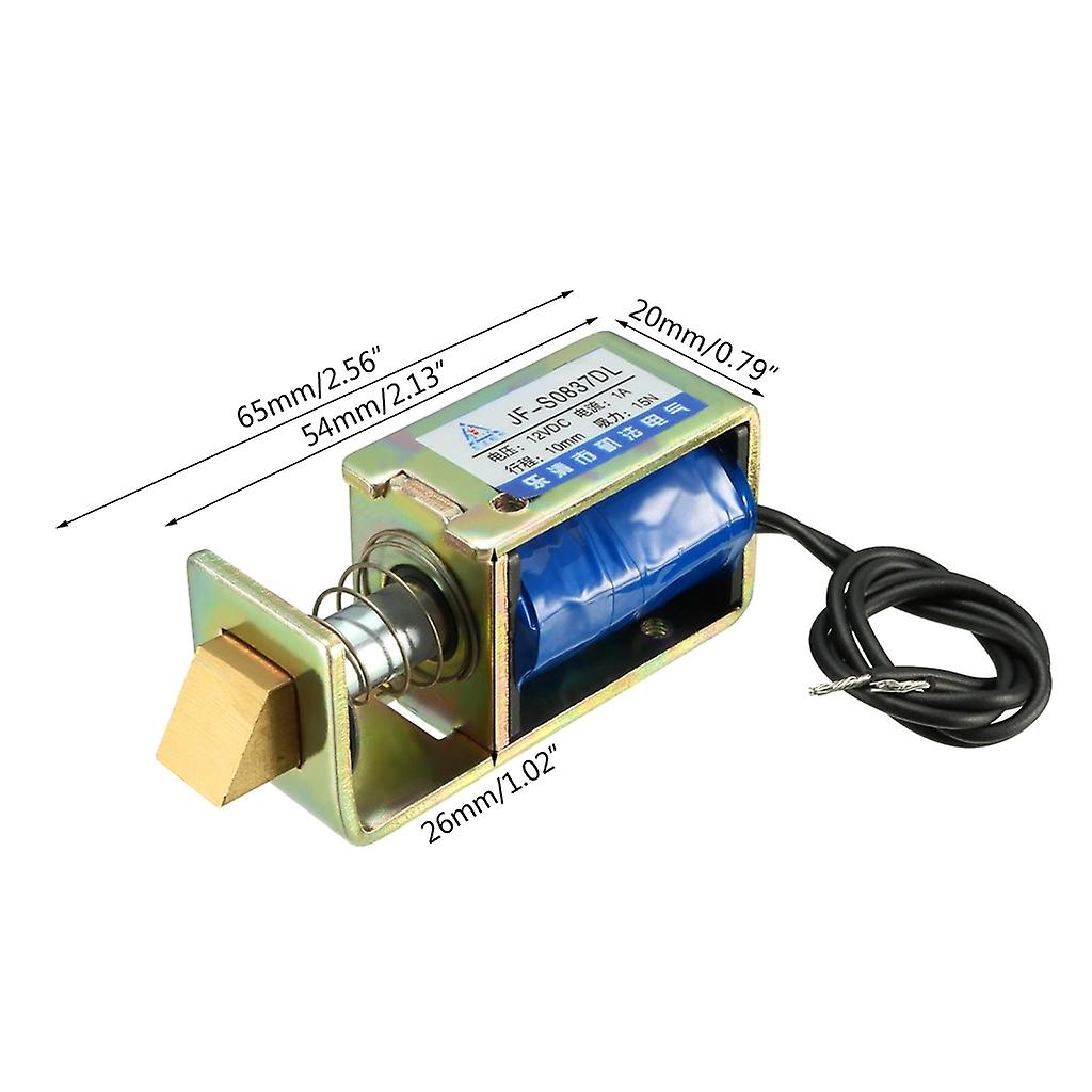 DC 6V 12V 24V Push-Pull Type Frame DC Solenoid Electromagnet Stroke ...