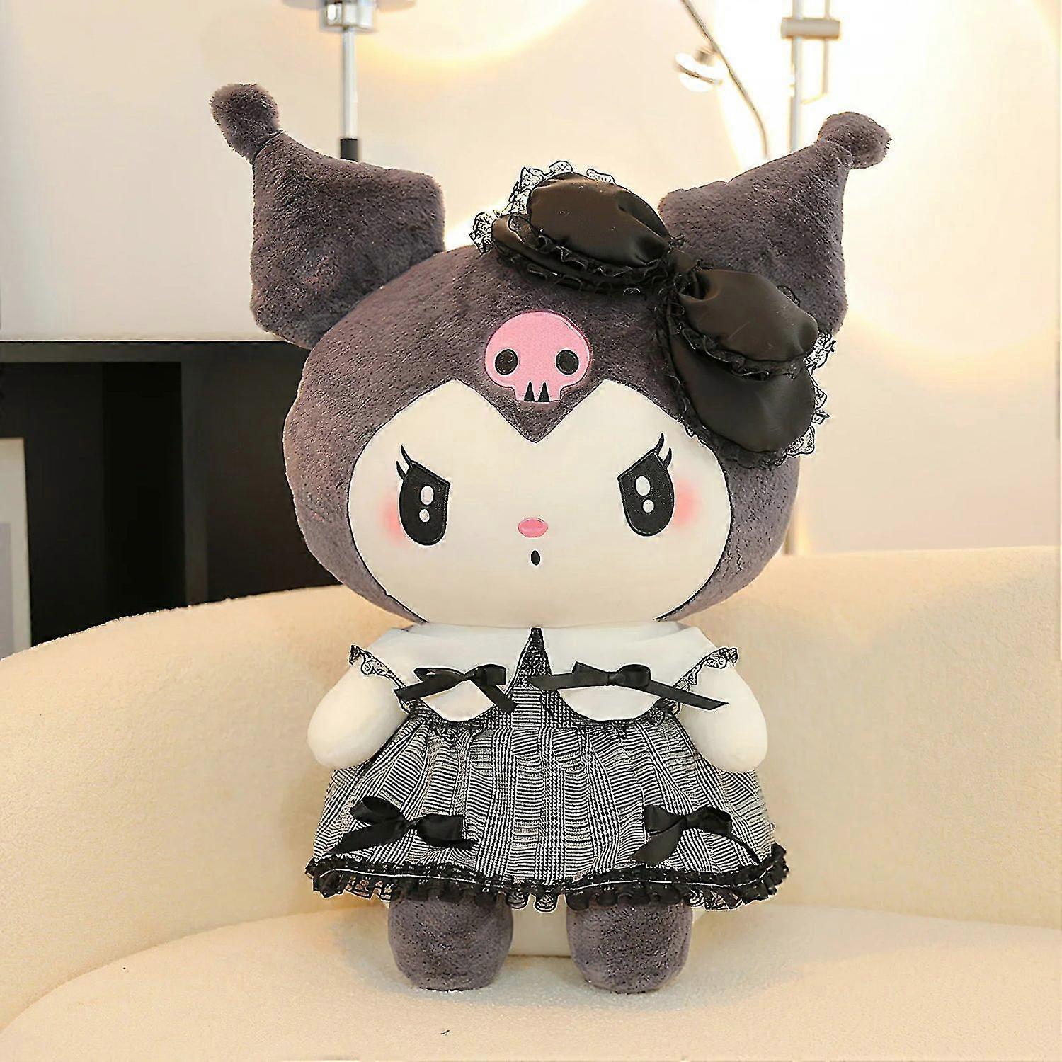 60cm Sanrio Kuromi My Melody Plush Toy Big Size Kawaii Gothic Little ...