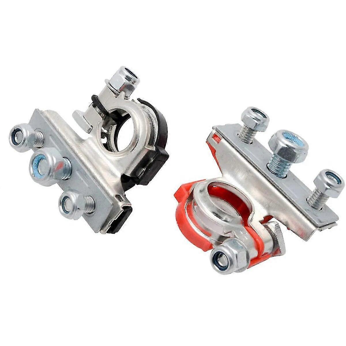 1 Pair 12v 24v Automotive Car Top Post Battery Terminals Wire Cable Clamp Terminal Connectors ...