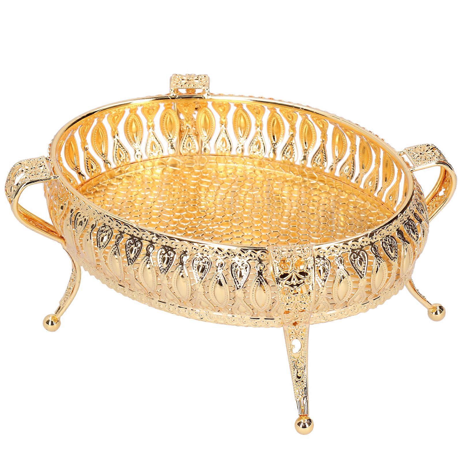 Zinc Alloy Fruit Tray Party Decorative Food Dessert Storage Plate Snack ...