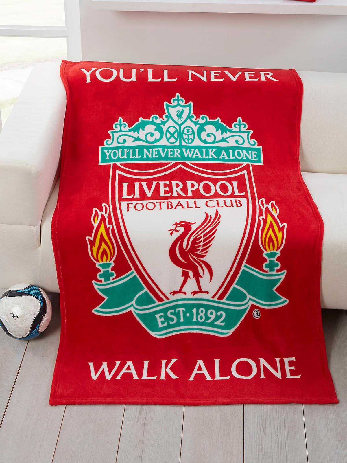 Liverpool FC YNWA Coral Blanket | Fruugo UK