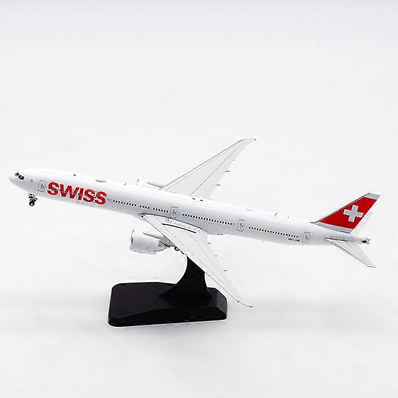 Diecast 1:400 Scale Swissair B777-300ER HB-JNB Alloy Aircraft Model Collection Souvenir ...