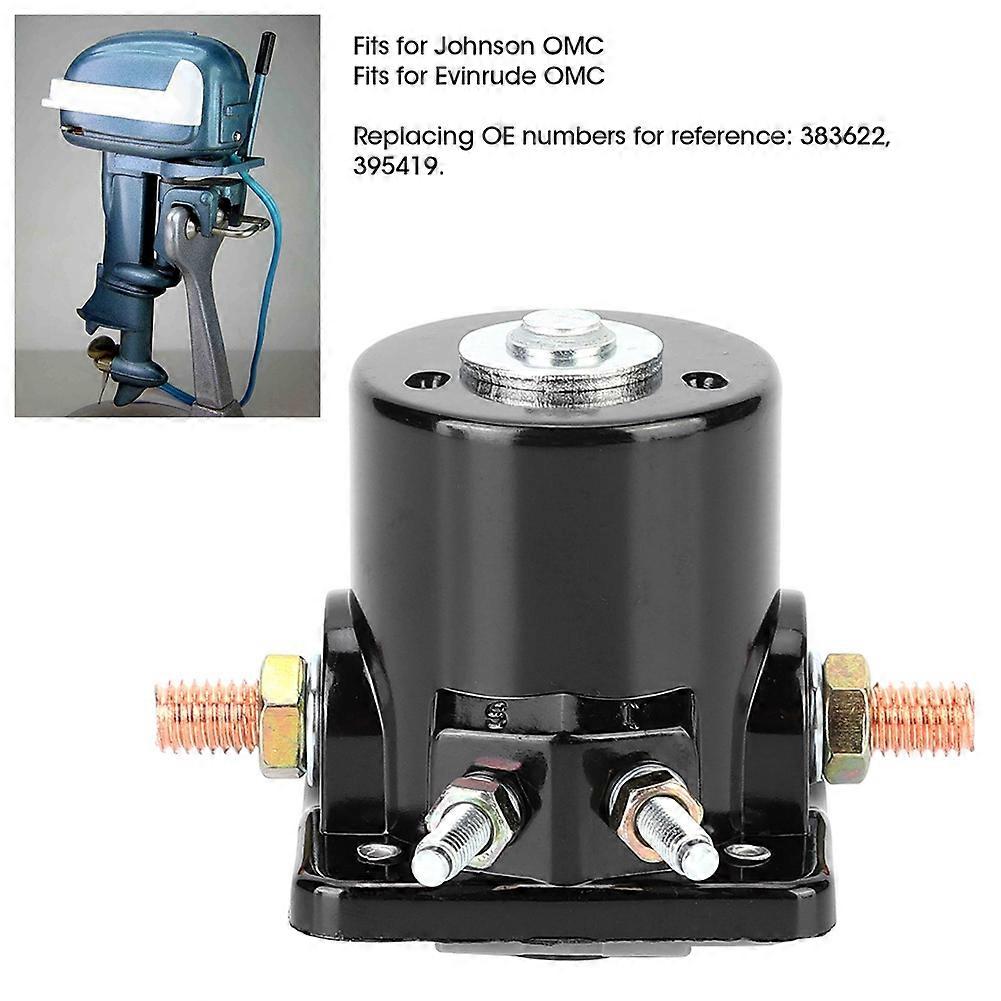 Outboard Starter Relay Solenoid Switch 383622 395419 Fits for Johnson ...
