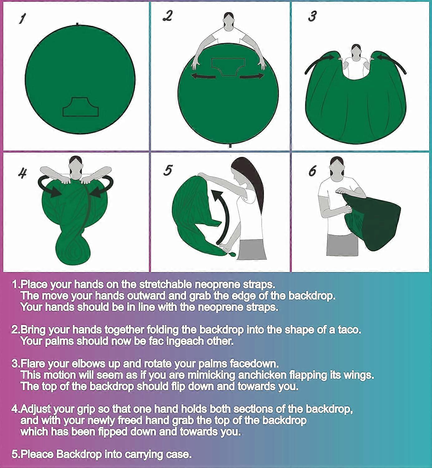 Foldable Portable Webcam Background Chroma Key Green For Video Chat ...
