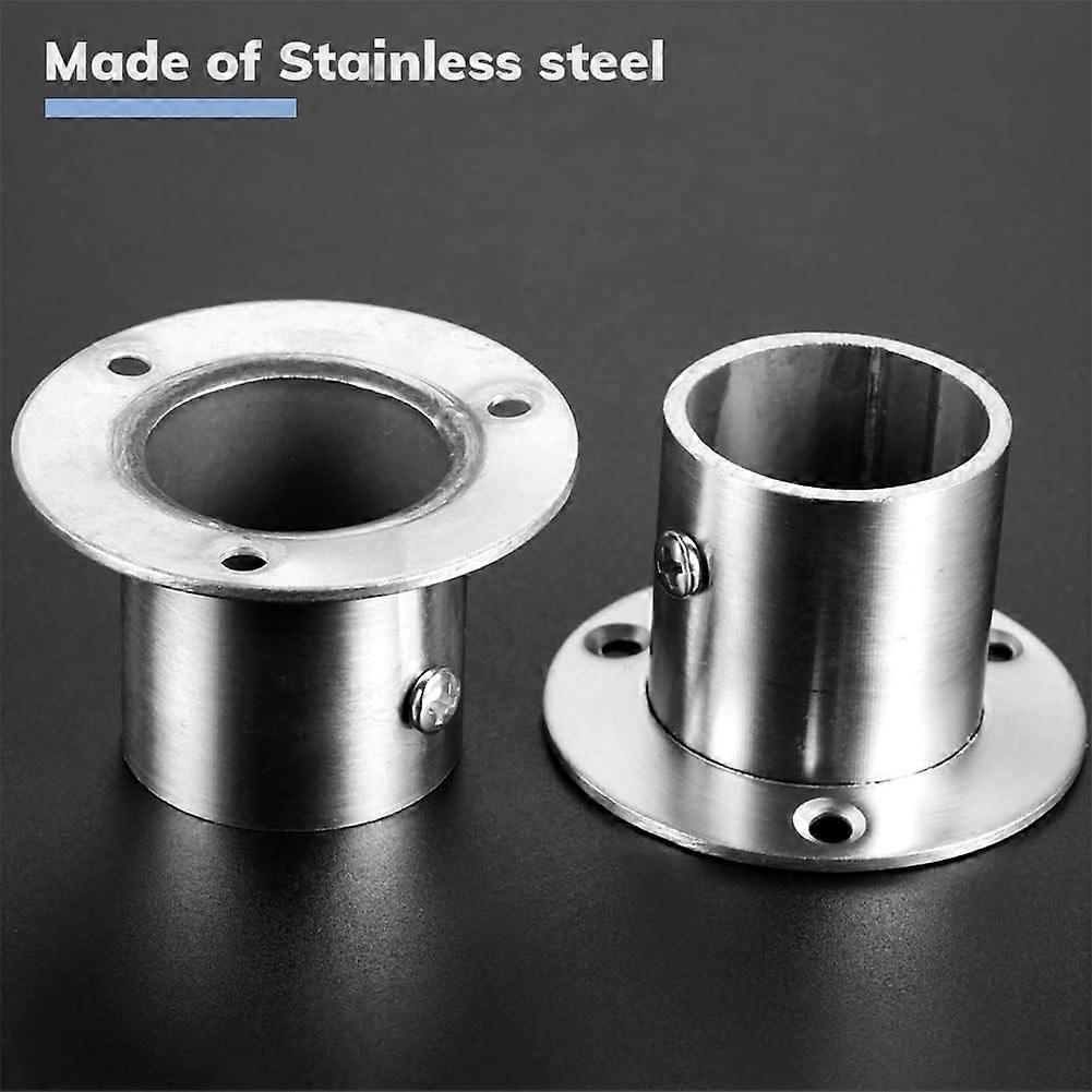 4pcs Stainless Steel Flange for Cabinet, Pipe, Bracket and Bracket ...