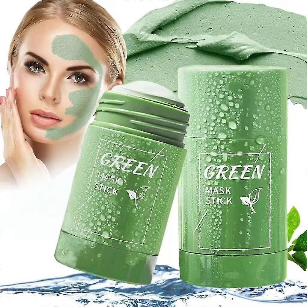 Green Tea Mask Stick (2 Pack), Blackhead Remover Mask Stick, Poreless ...