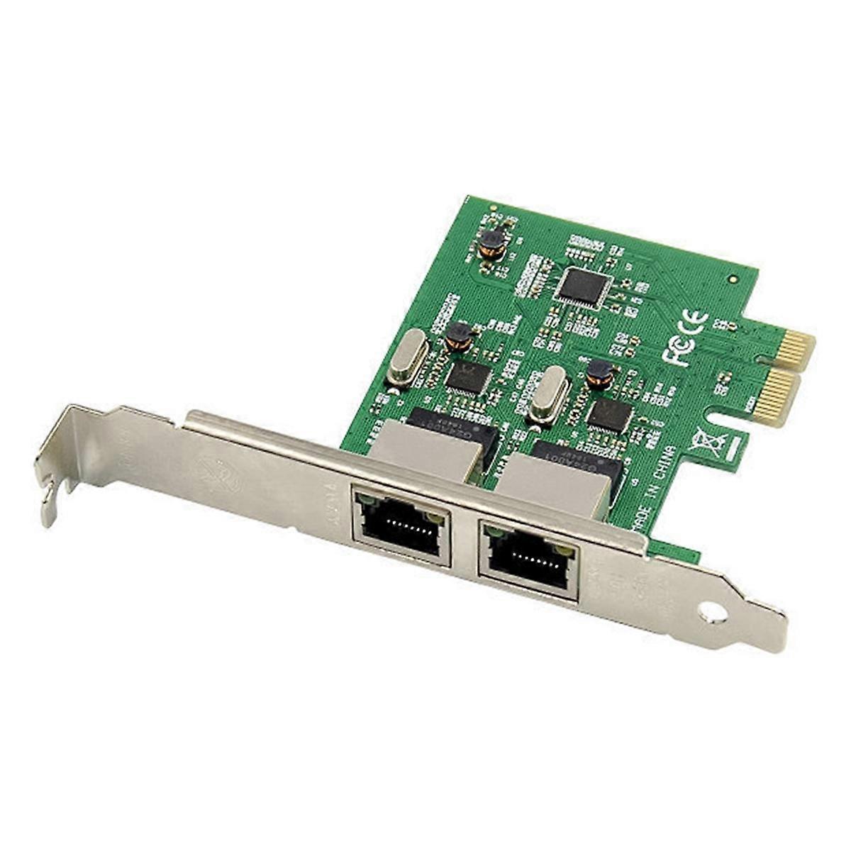 2 RJ45 Port PCIe X1 Dual Gigabit Realtek 8111F+ ASM1082E Chipset Filter ...