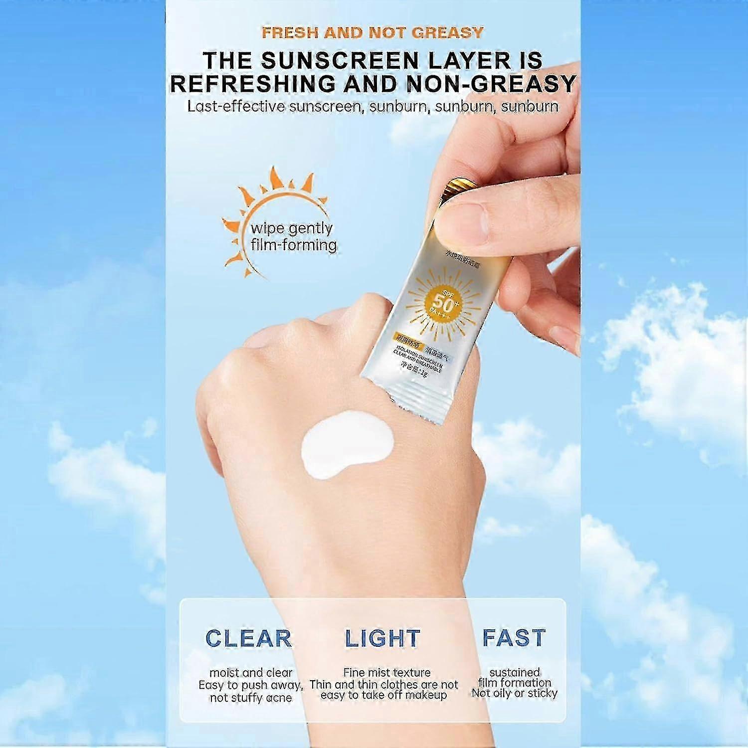 30pcs Mini Sunscreen Spf 50+, Travel Size Sunscreen Moisturizing ...