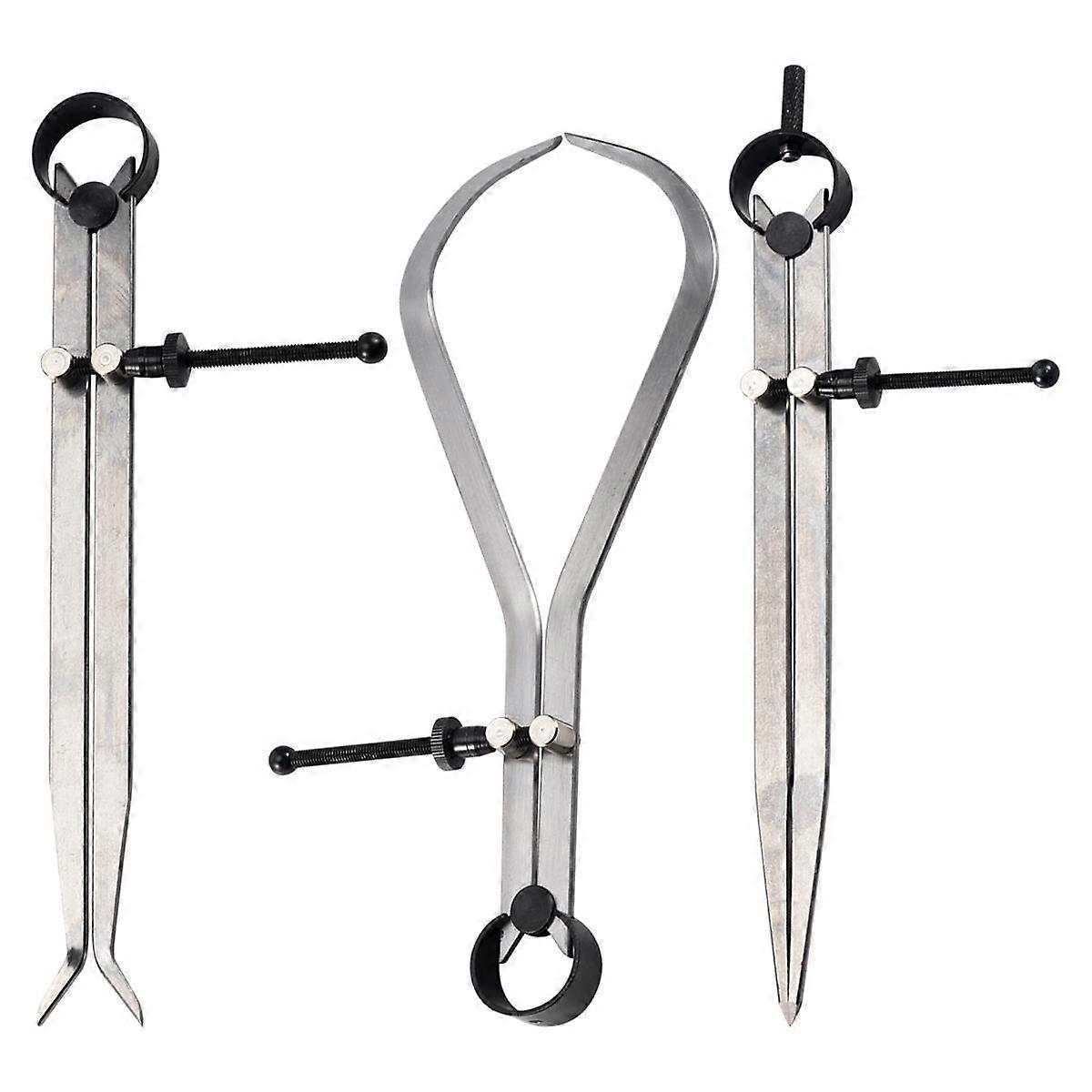 Spring Inside Outside Divider Caliper Set 8-Inch Machinist Tools 3-Pack ...