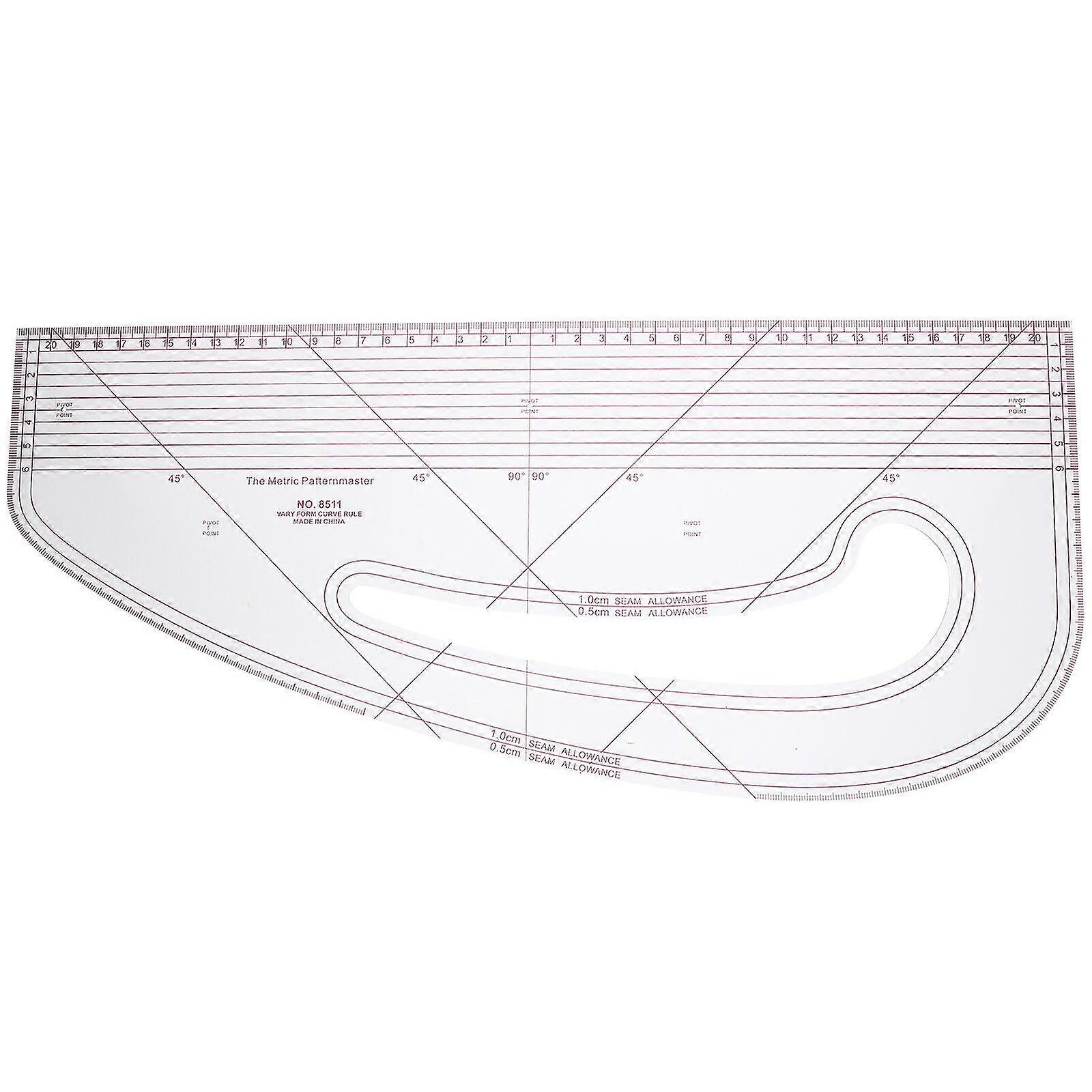 Professional Sewing Ruler Curve Pattern Ruler for Beginners Tailors ...