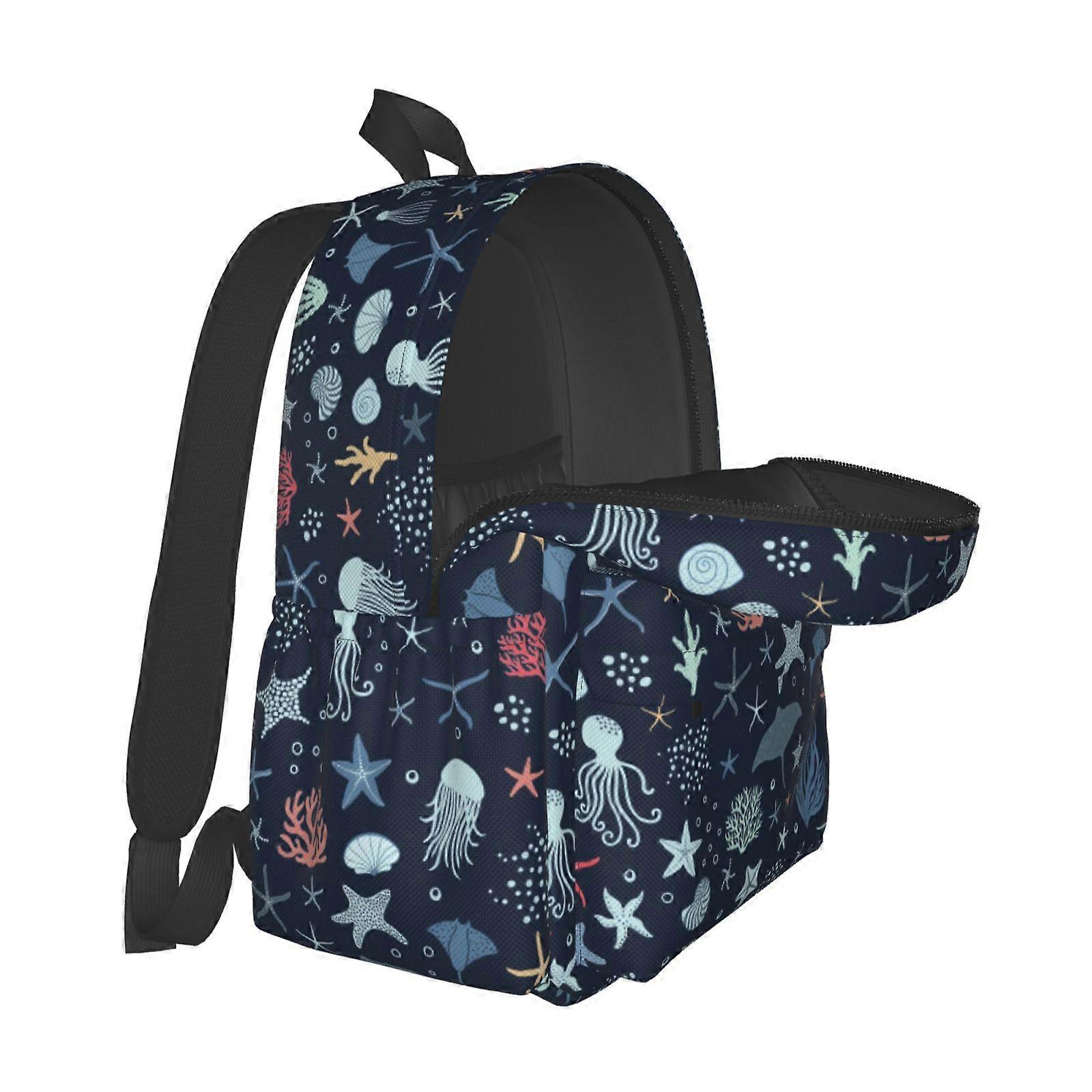Multicolor Under The Sea Life Backpack,Large Capacity Travel Backpack ...