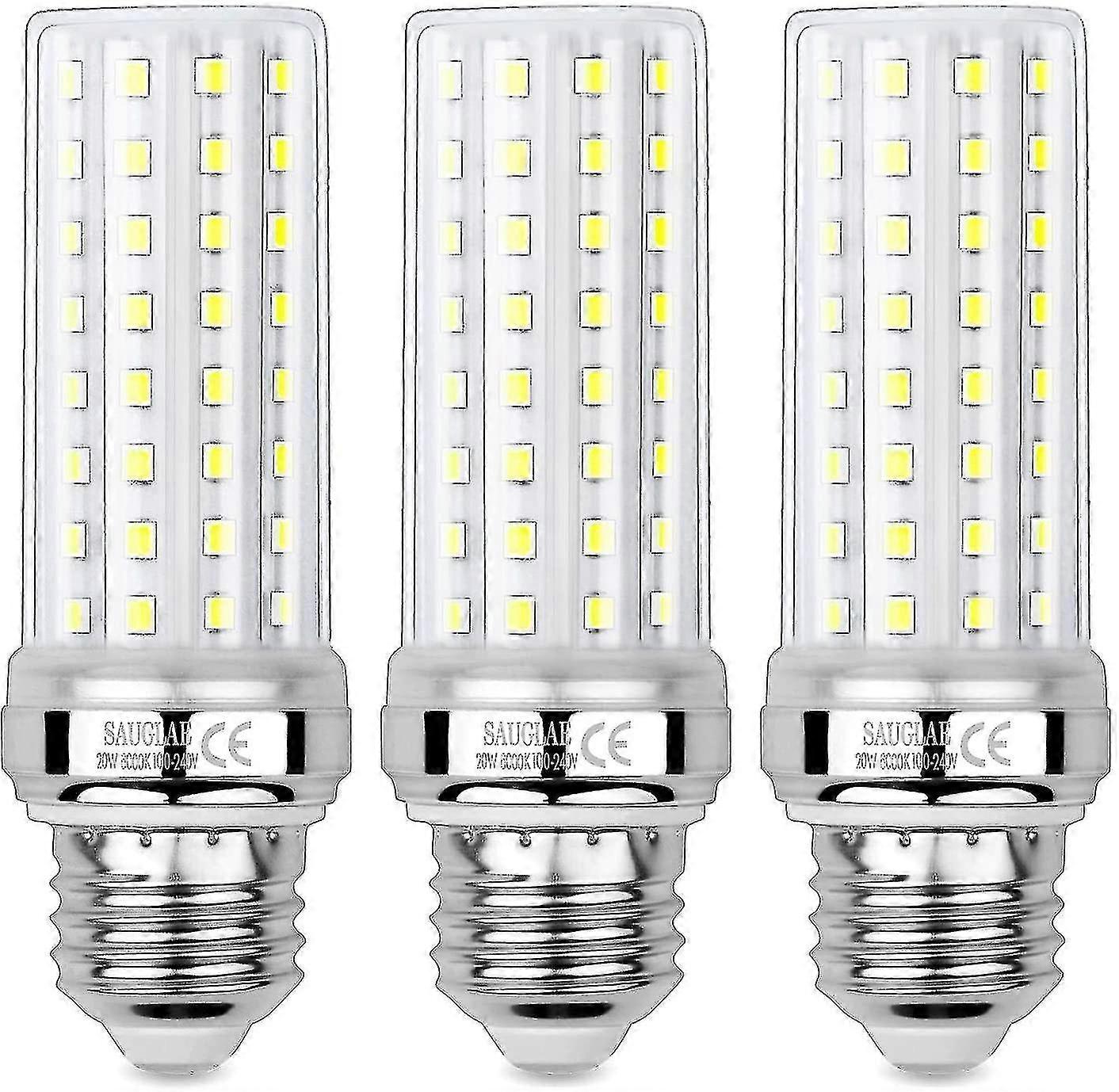20w Led Corn Light Bulbs, 150w Equivalent Incandescent Bulb, 6000k Cool White, E27 Edison Screw ...