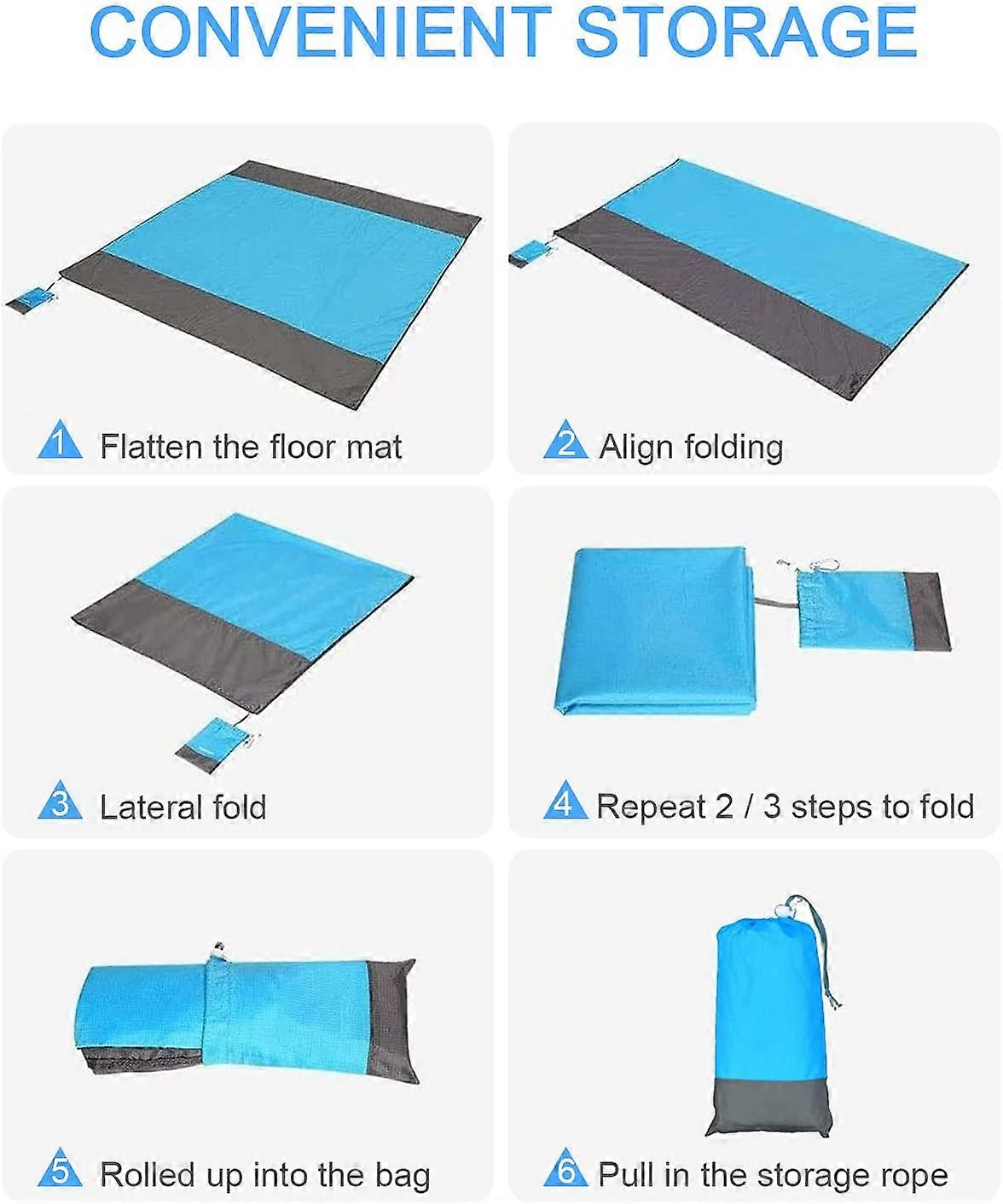 Beach Mat Picnic Blanket Waterproof - Beach Blanket 210 x 200cm Picnic ...