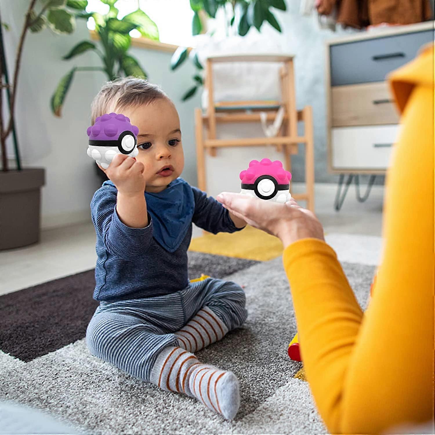 POP It Ball 6 stuks Pop Ball Fidget Toy POP Balls POP Stress Balls Pop ...