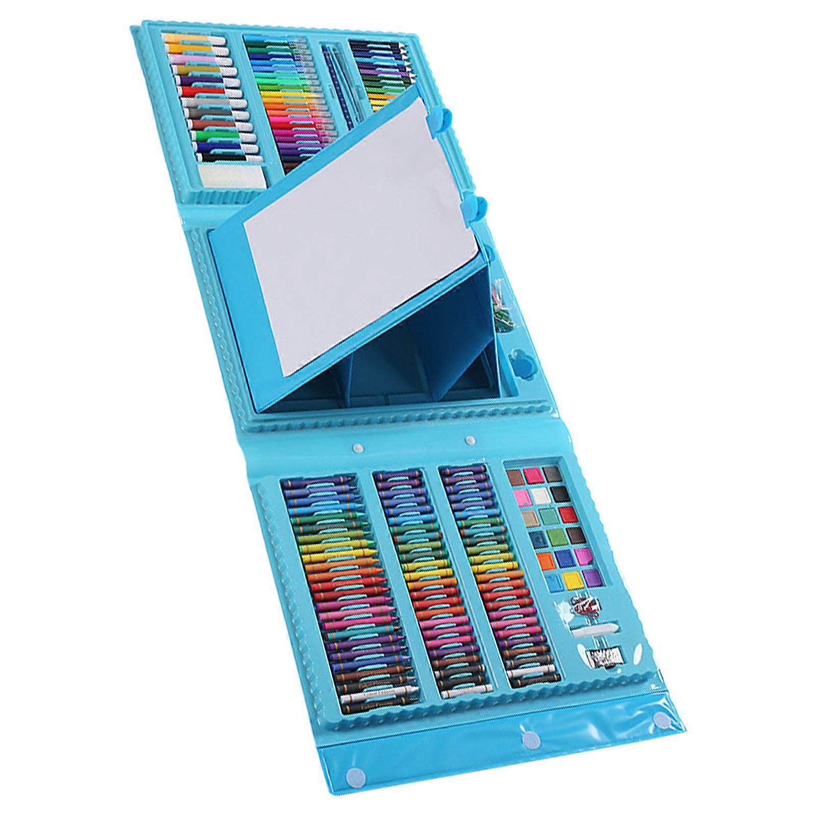 208Pcs Kids Drawing Kit Cartoon Design Assorted Bright Colors Multi ...