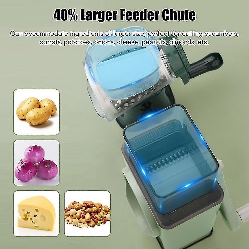 Multifunctional Vegetable Cutter Chopper Rotary Cheese Grater 3-in-1 ...