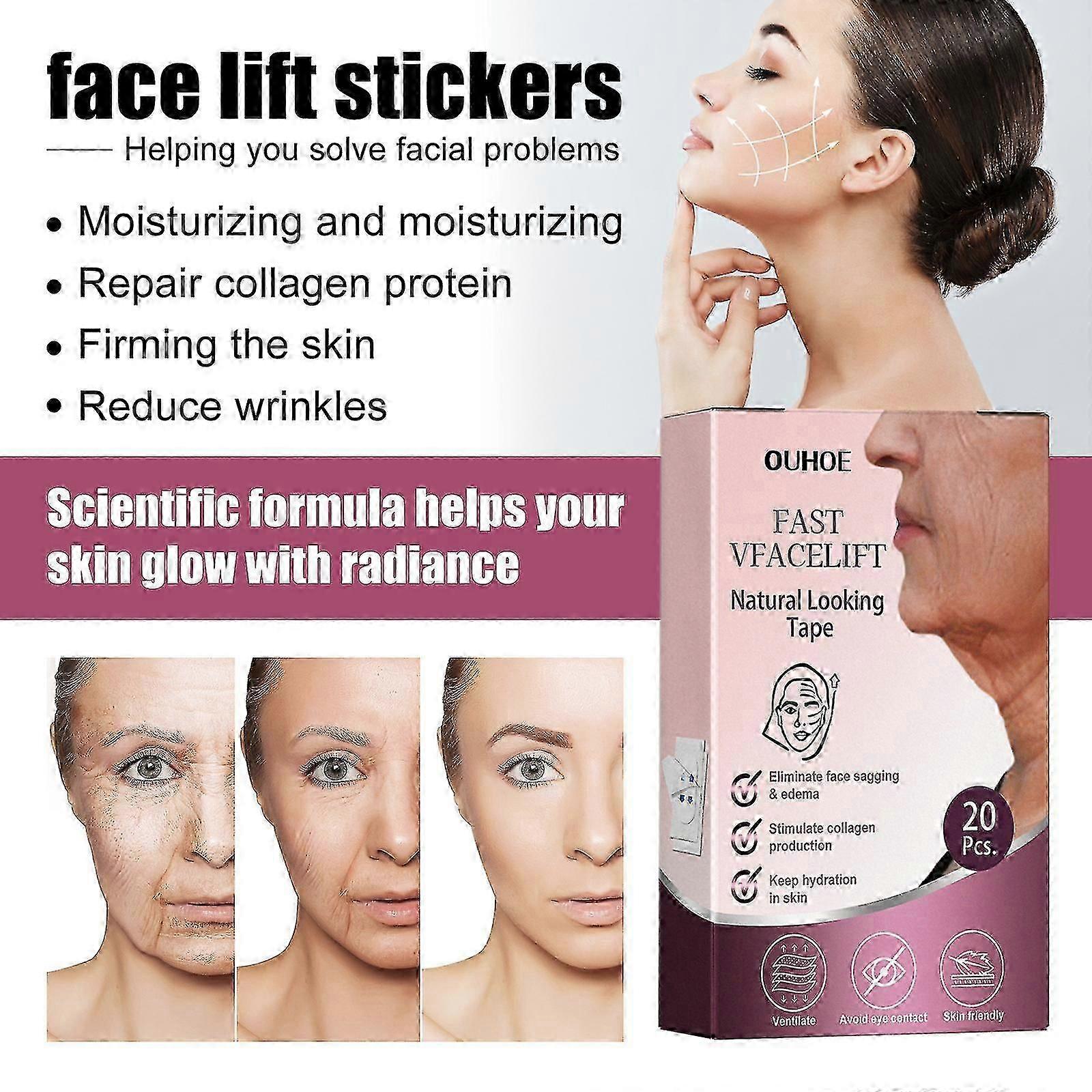 Face Lifting Tape To Reduce Fine Lines And Nasolabial Folds, Face ...