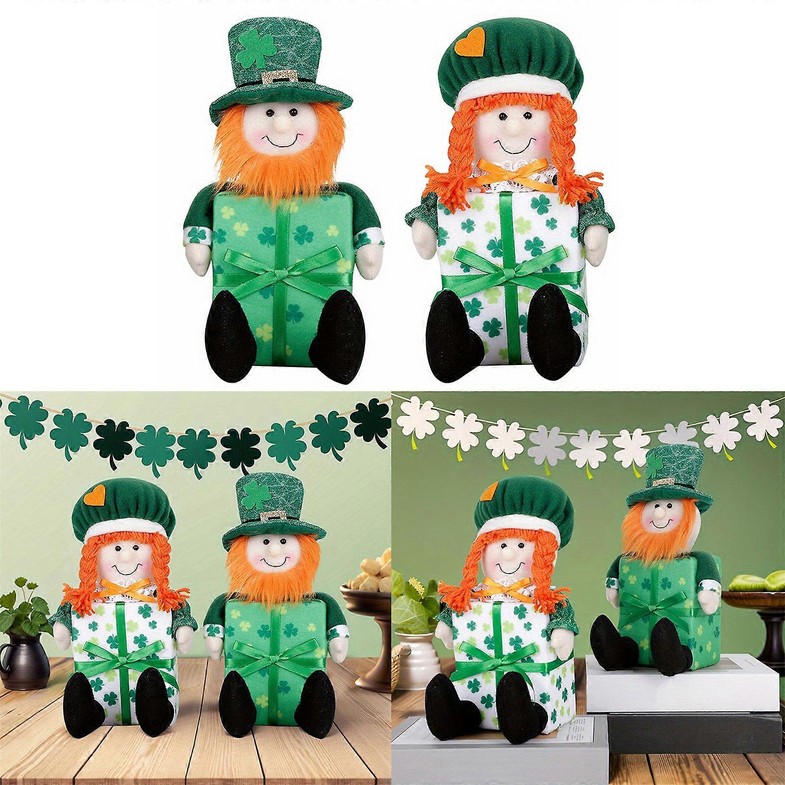 Patricks Day Gnome Plush Decorations Green Irish Leprechaun Tomtes ...