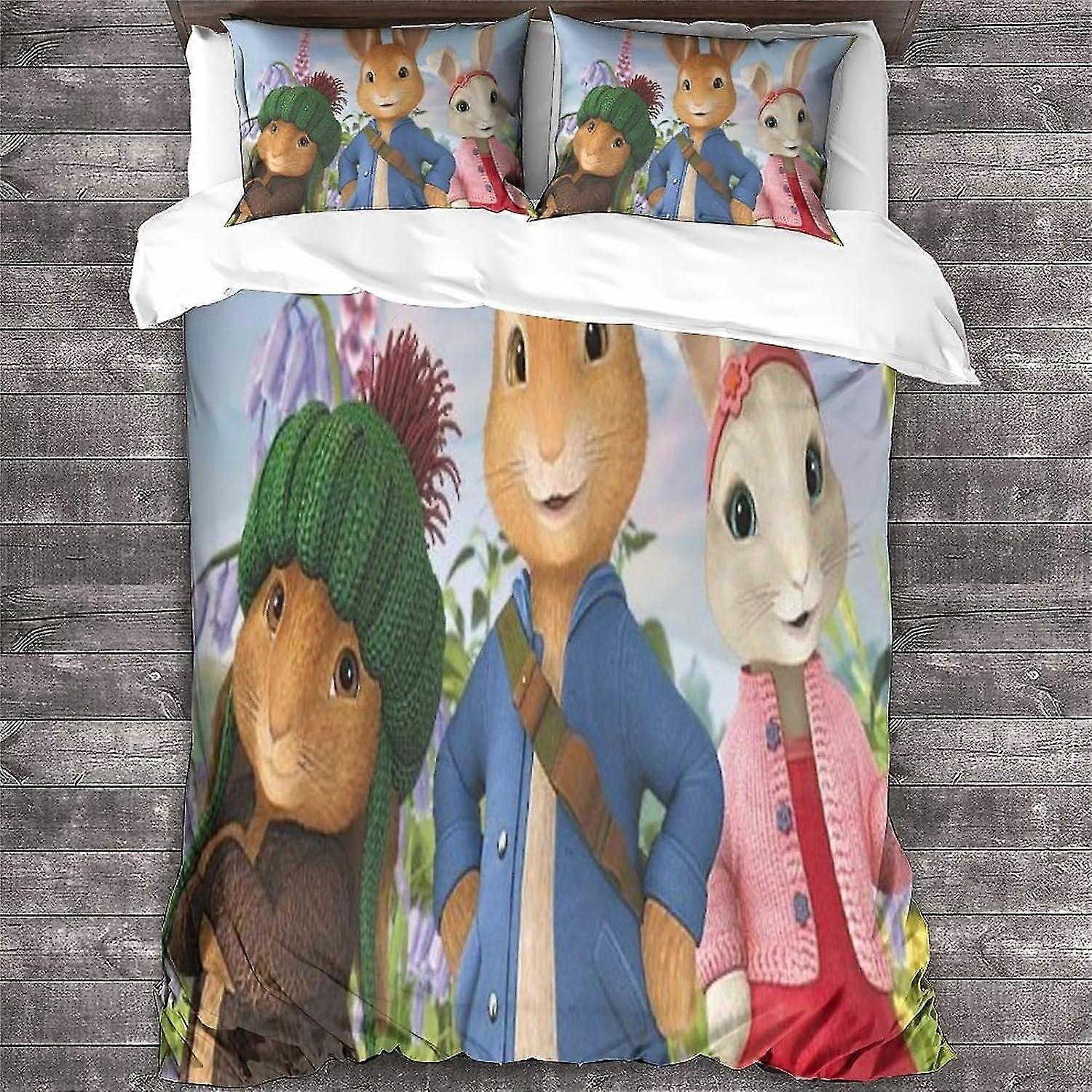 Peter Rabbit Bedding Duvet Cover Set,3D Movie Characters Print Quilt ...