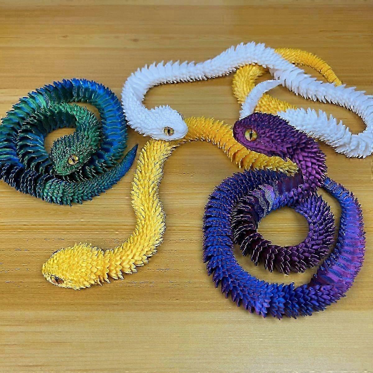 3D Printed Snake Flexible Joint Snake Toy 12 Inch 3D Printed Animals ...