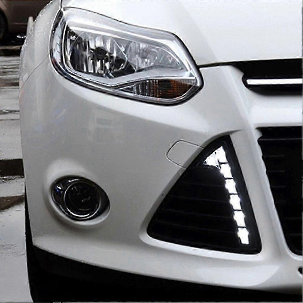 Applies to Car LED Daytime Running Light Fog Lamp for Focus 3 MK3 2012 ...