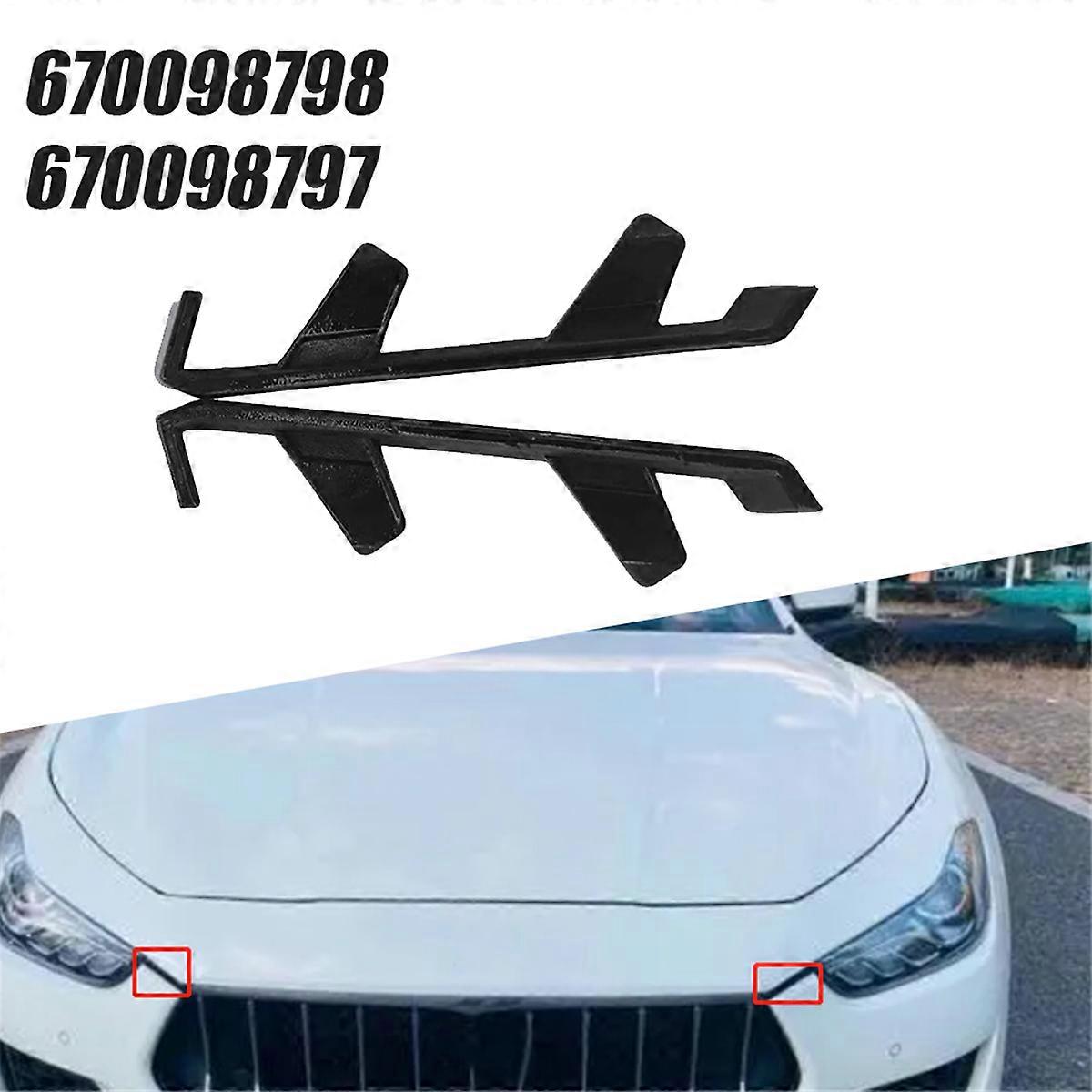 1Pair Front Bumper Trim Plate Bracket 670098798 670098797 for Maserati ...