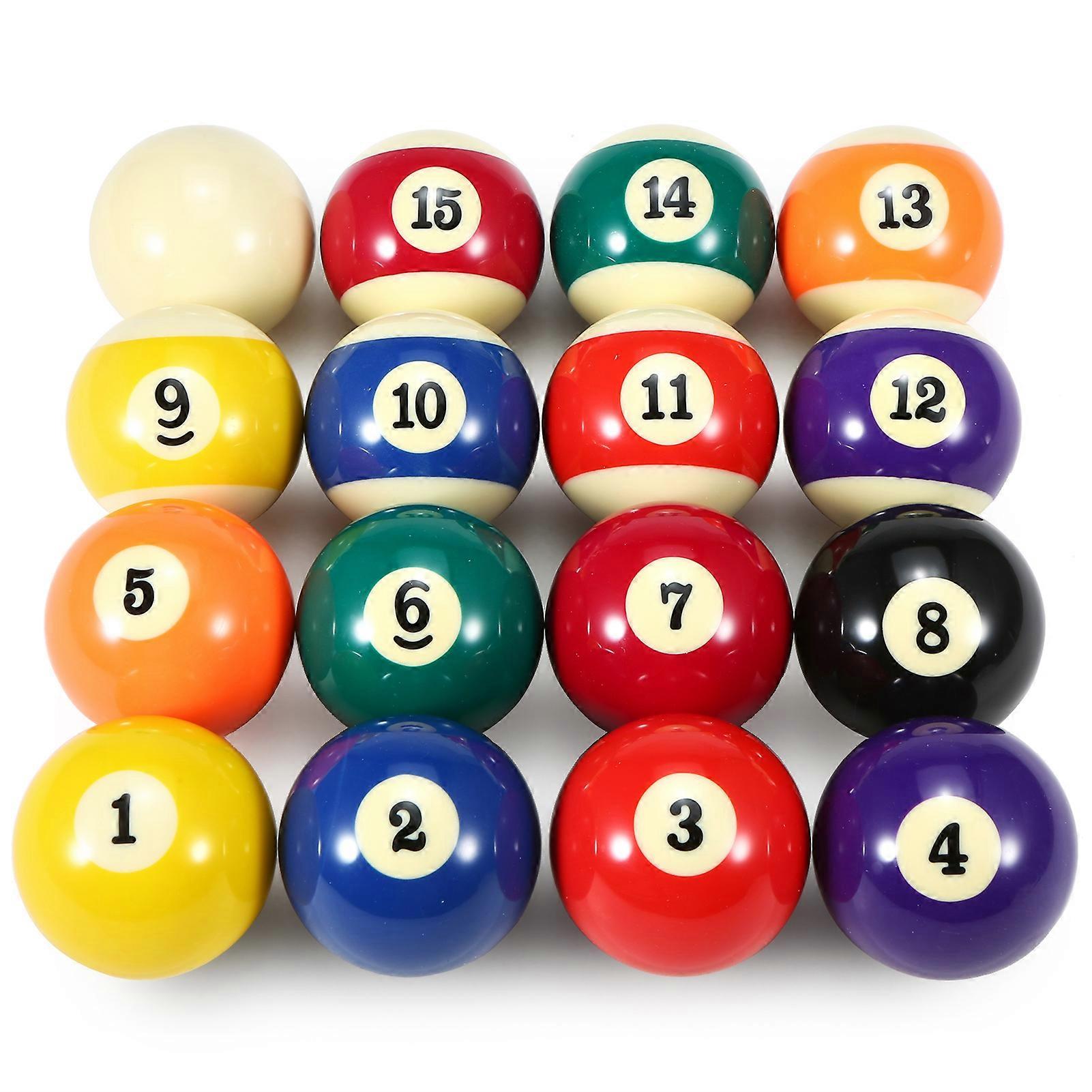 52.5mm Adult Billiard Ball Pool Ball Set Full Size American Standard ...