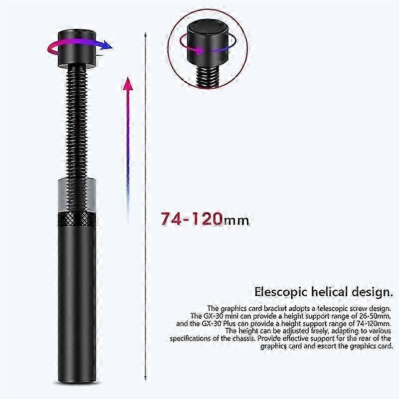 Adjustable Aluminum GPU Anti-Sag Bracket with Telescoping Screw for ...