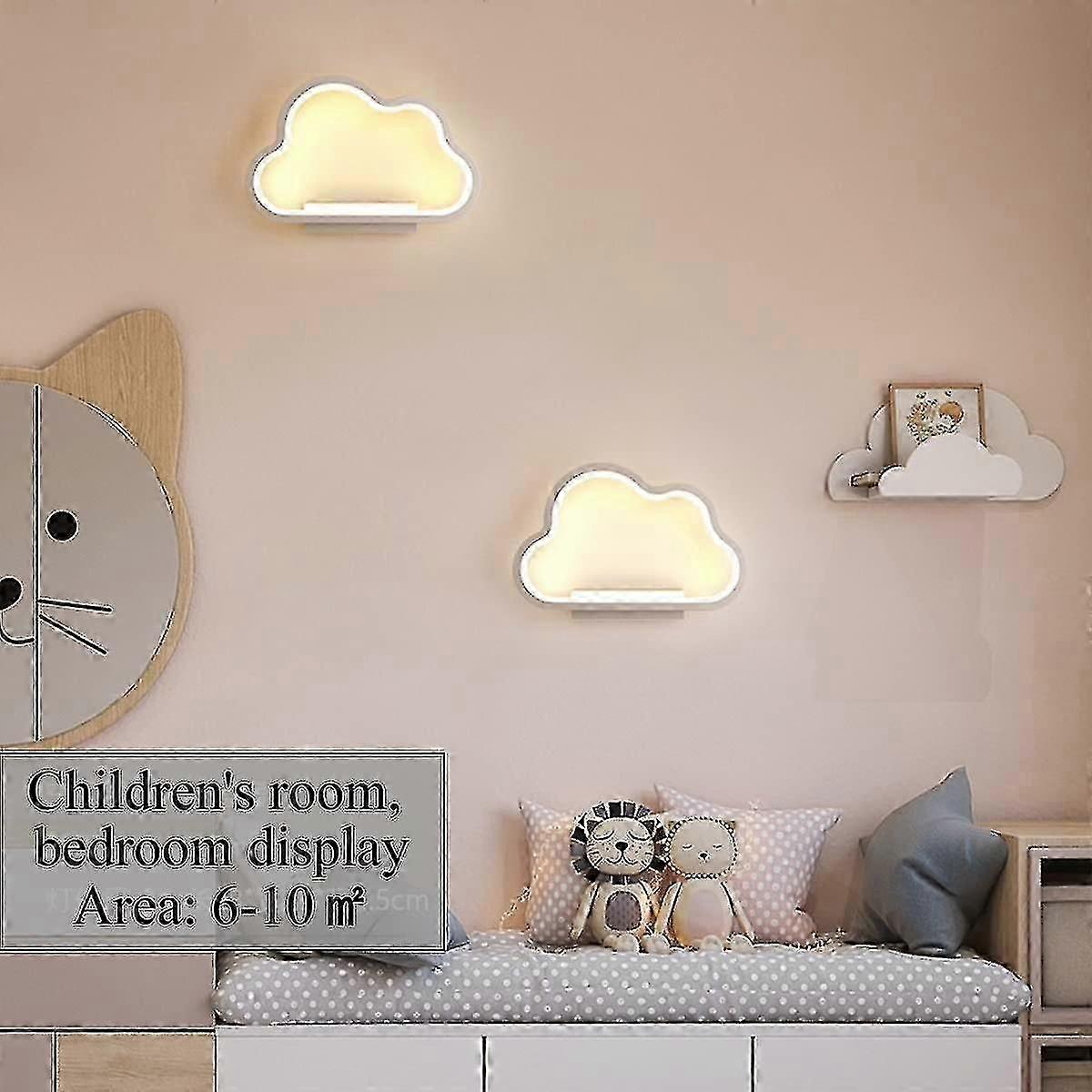 White14w Indoor Wall Light, Minimalist Design Cloud Shape Led Wall ...