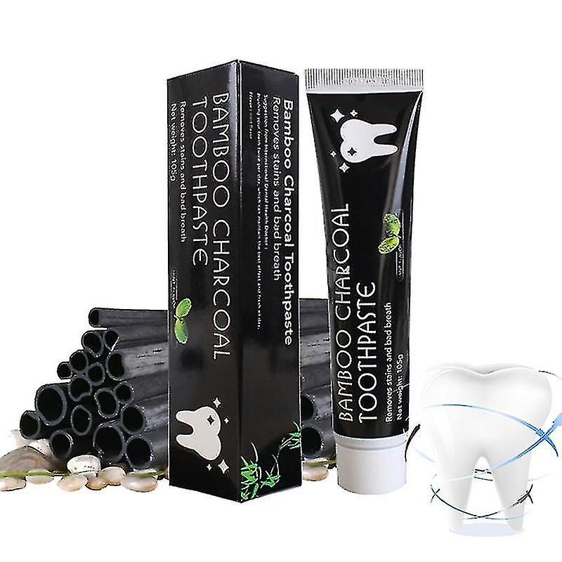 100% New Bamboo Black Toothpaste Teeth Whitening Deep Whitening Teeth ...