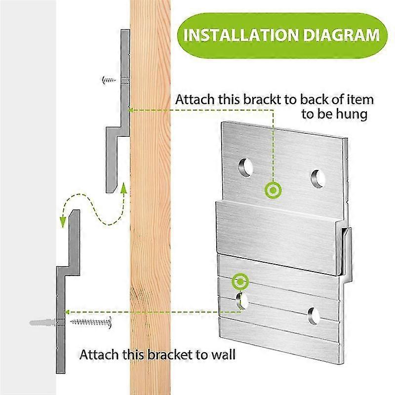 1 Set 5In French Cleat Hanger Heavy Duty Metal Hanger Photo Rack Art ...