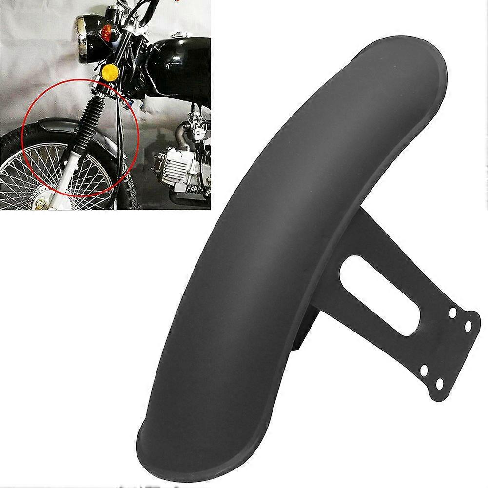 Universal Motorcycle Front Fender Retro Black \\Chrome Tire Position ...