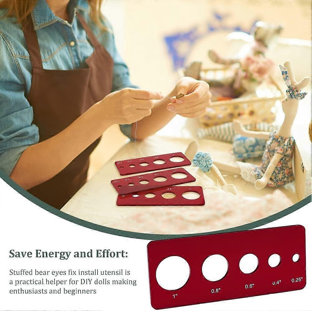 6pcs Auxiliary Tool for Attaching Safety Eyes and Washers Black Safety ...