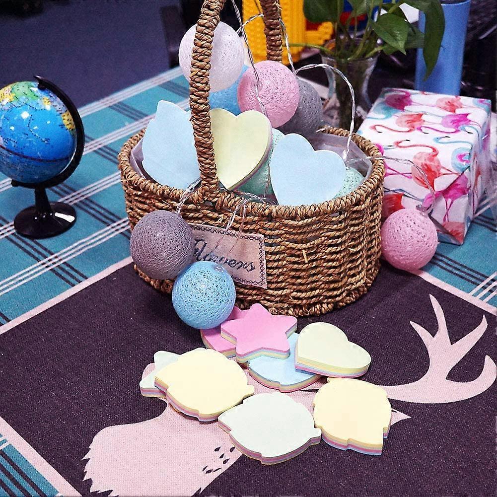 New,suitable 10 Pads Sticky Notes Leaf Shaped-76x76mm Self Stick Post ...