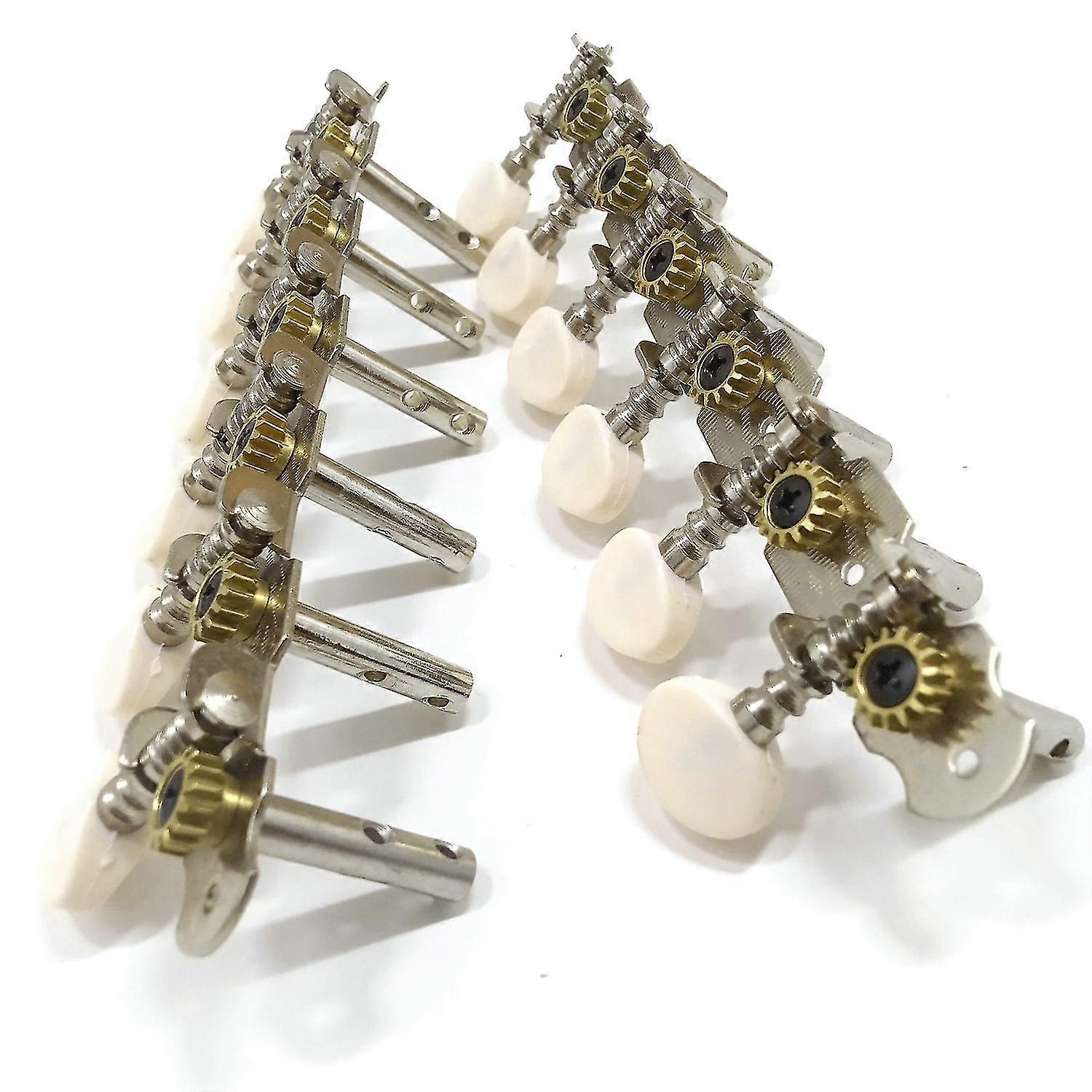 12 Strings Acoustic Guitar Tuning Pegs Chrome Plated Machine Heads 6l ...