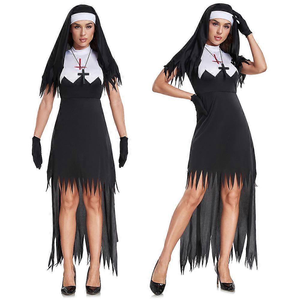 Cosplay Valak Demon Nun The Conjuring Costume Adult Scary Halloween ...